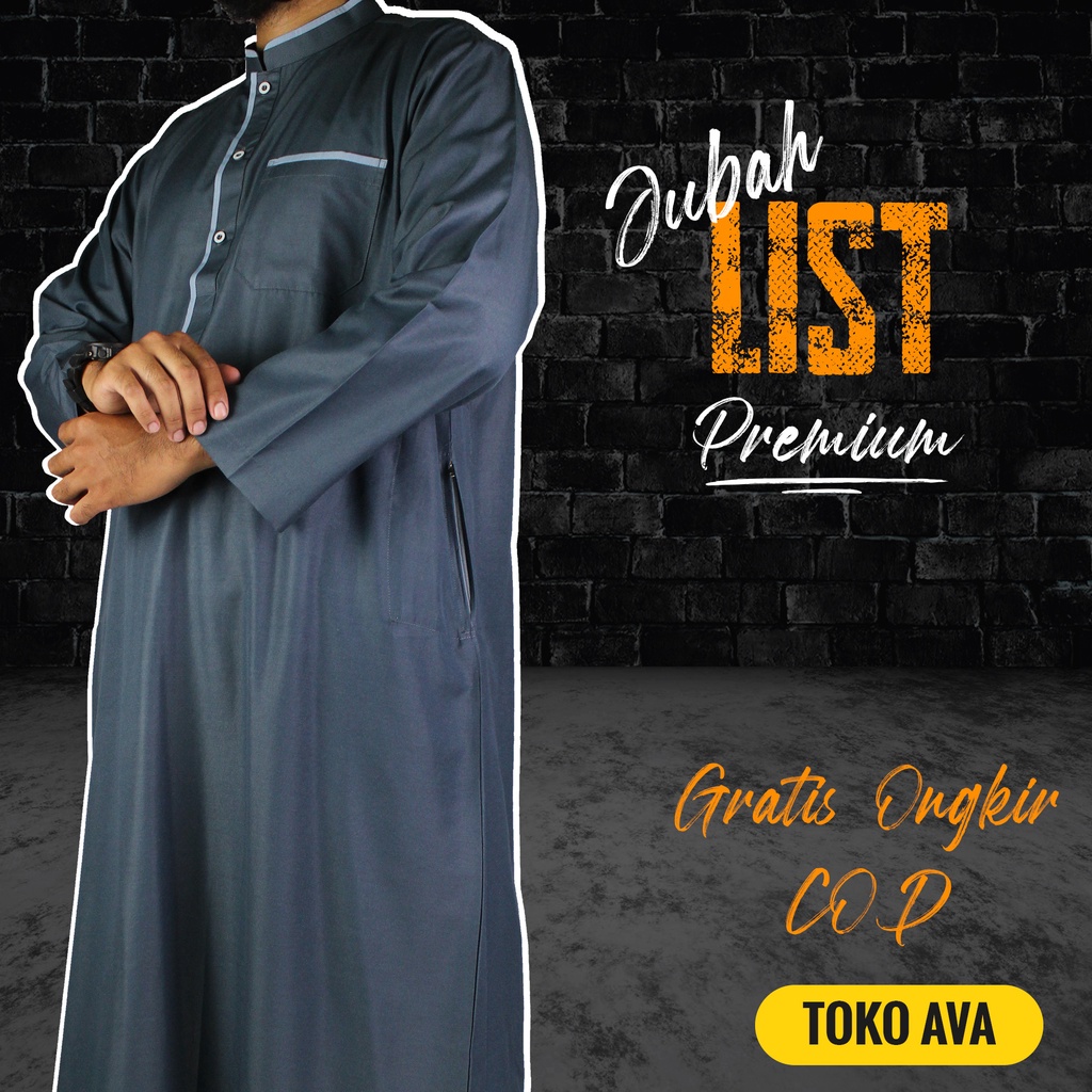 Jual Pakaian Baju Muslim Jubah Gamis Kasual Terbaru Laki Laki Pria Dewasa Lengan Panjang Warna ...