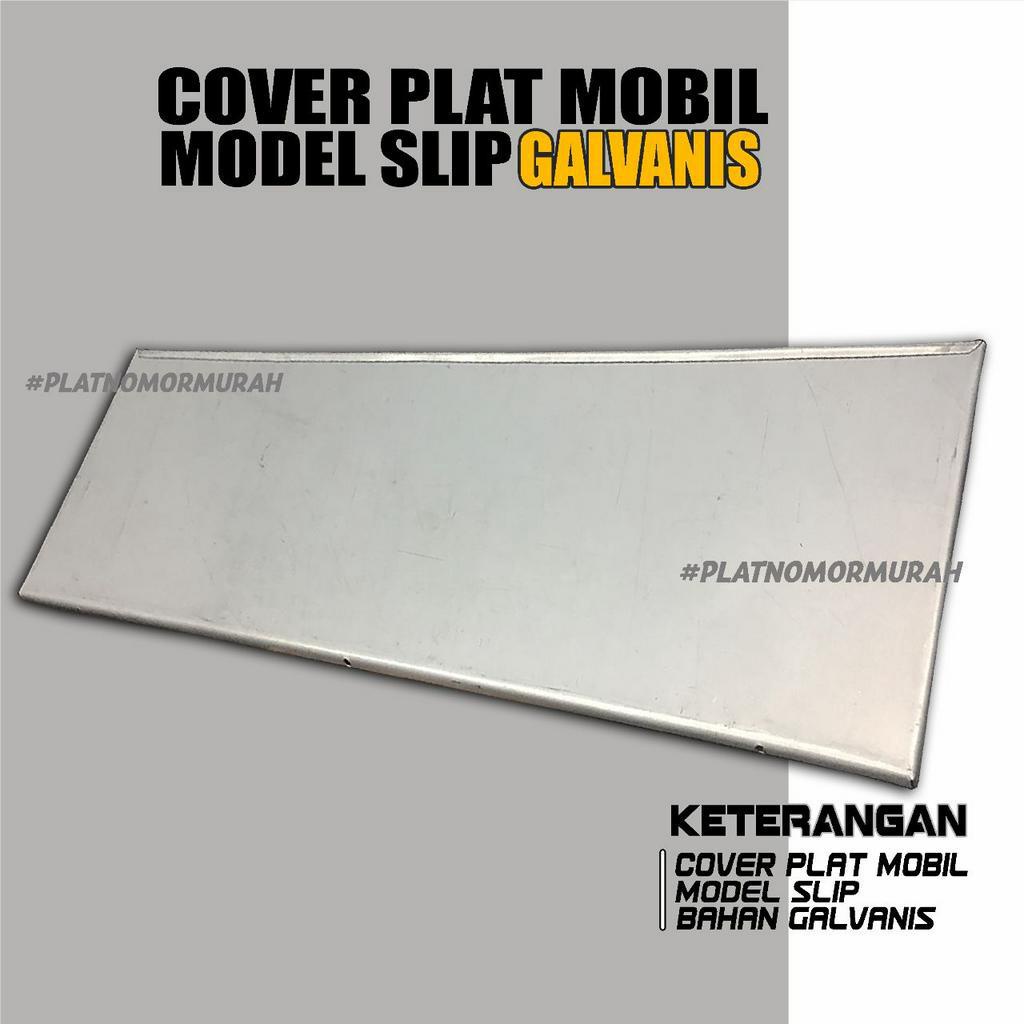 Jual cover plat mobil silver model slip bahan galvanis anti patah ...