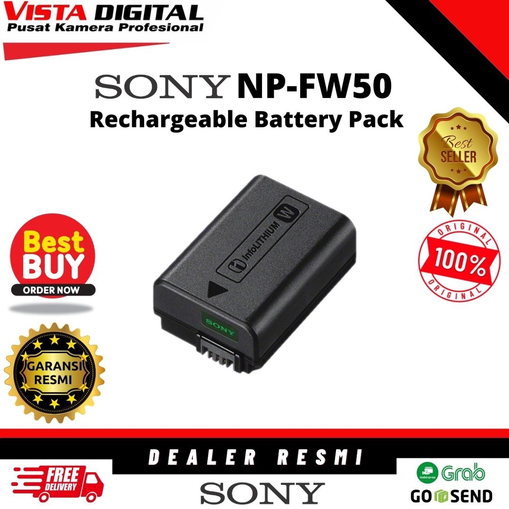 Jual SONY NP-FW50 BATTERY ORIGINAL (FOR SONY ALPHA) | Shopee Indonesia