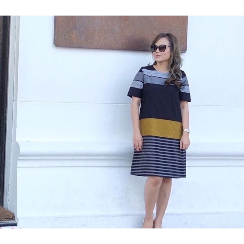 Jual baju tenun troso dress tenun dress batik dress tenun lurik | Shopee Indonesia