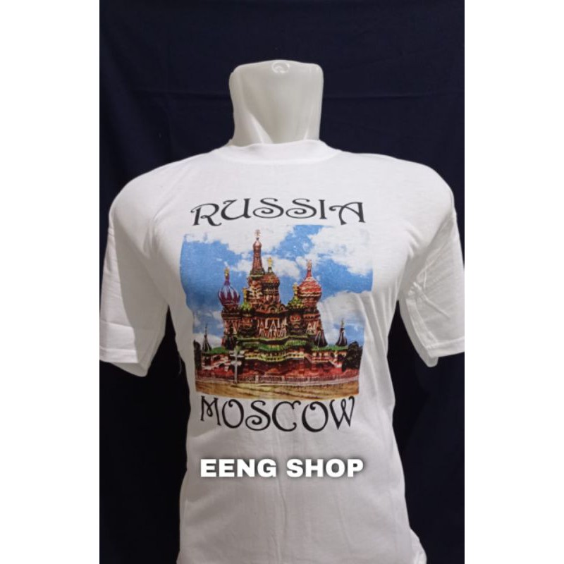 Jual Souvenir tshirt negara RUSIA/MOSCOW | Shopee Indonesia