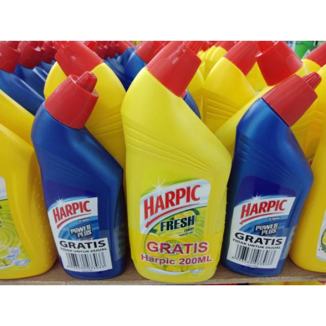 Jual Harpic Fresh Lemon 450 ml + Gratis 1 Harpic Power Original 200 ml ...