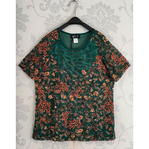 Jual Blouse Brukat Orang Tua Import Atasan Pesta Ibu Ibu Import Premium Shopee Indonesia