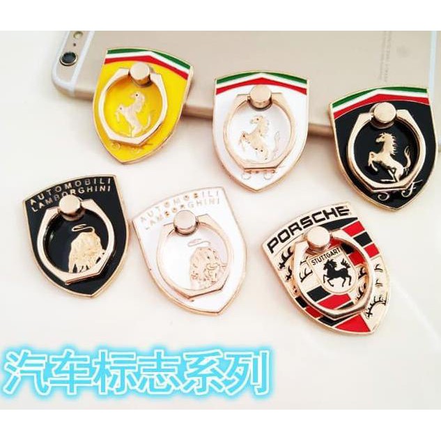 Jual Jual Pegangan Smartphone Iring Motif Logo Mobil-Mobil Mewah Ori ...