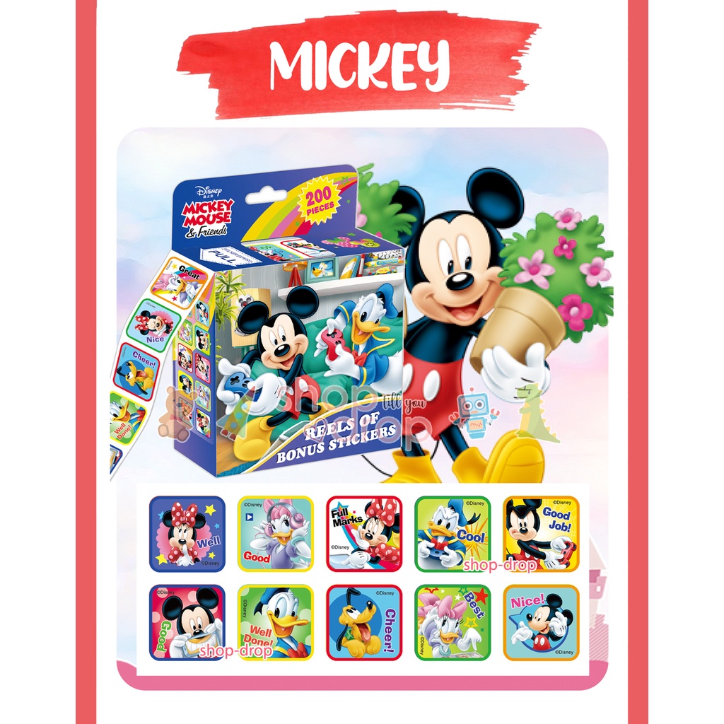 Jual Sticker Reward Anak Karakter Disney - Stiker Penghargaan Apresiasi ...