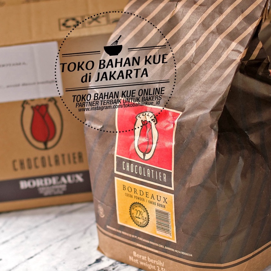 Jual Tulip Cocoa Powder BORDEAUX 250gr Bubuk Coklat Murni Purecocoa ...