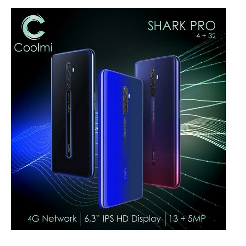 Jual Smartphone COOLMI SHARK PRO 4G LTE 6.3 INCH RAM 4GB ROM 32GB ...