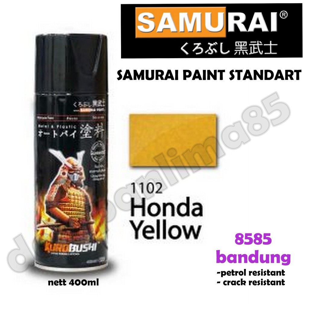 Jual Samurai Paint 1102 HONDA YELLOW/KUNING HONDA METALIK Cat Semprot ...
