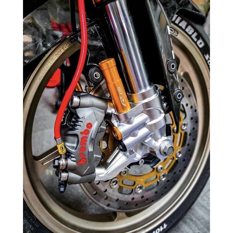 Jual PAKET BUTTOM CNC + KALIPER BREMBO GP4RS Zx25r | CBR250RR | R25 v2 | R15v3 | Shopee Indonesia