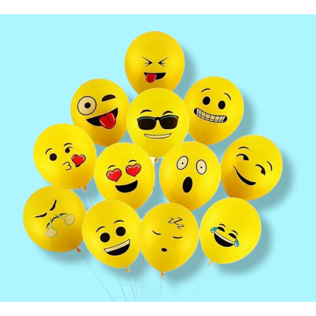 Jual Balon emoticon ecer (satuan) | Shopee Indonesia