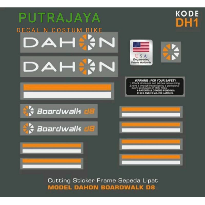 Jual DECAL STIKER SEPEDA DAHON BRODWALK D8 | Shopee Indonesia