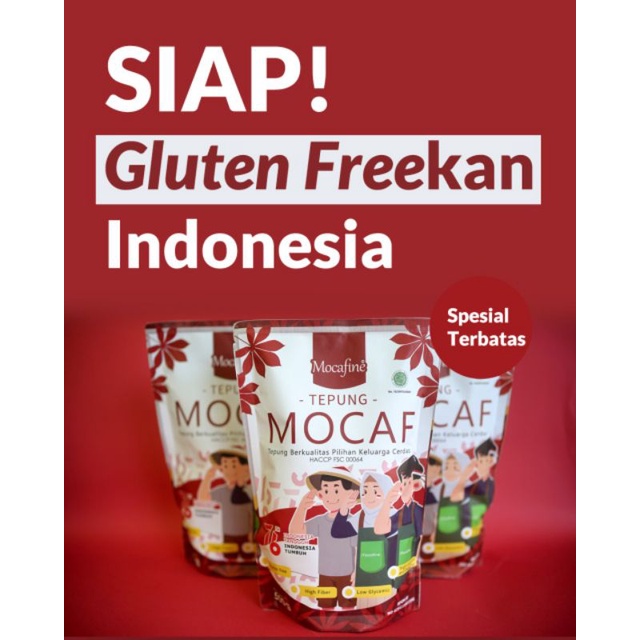 Jual Cuci gudang Mocafine Tepung Mocaf - Gluten Free - Organik - 500 gr ...