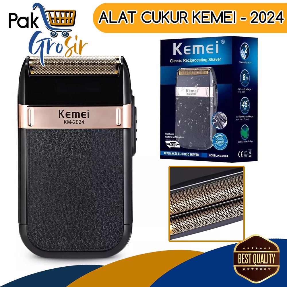 Jual Alat Cukur Kumis Jenggot KEMEI 2024 USB Wet and Dry Shaver Trimmer ALAT CUKUR RAMBUT ...