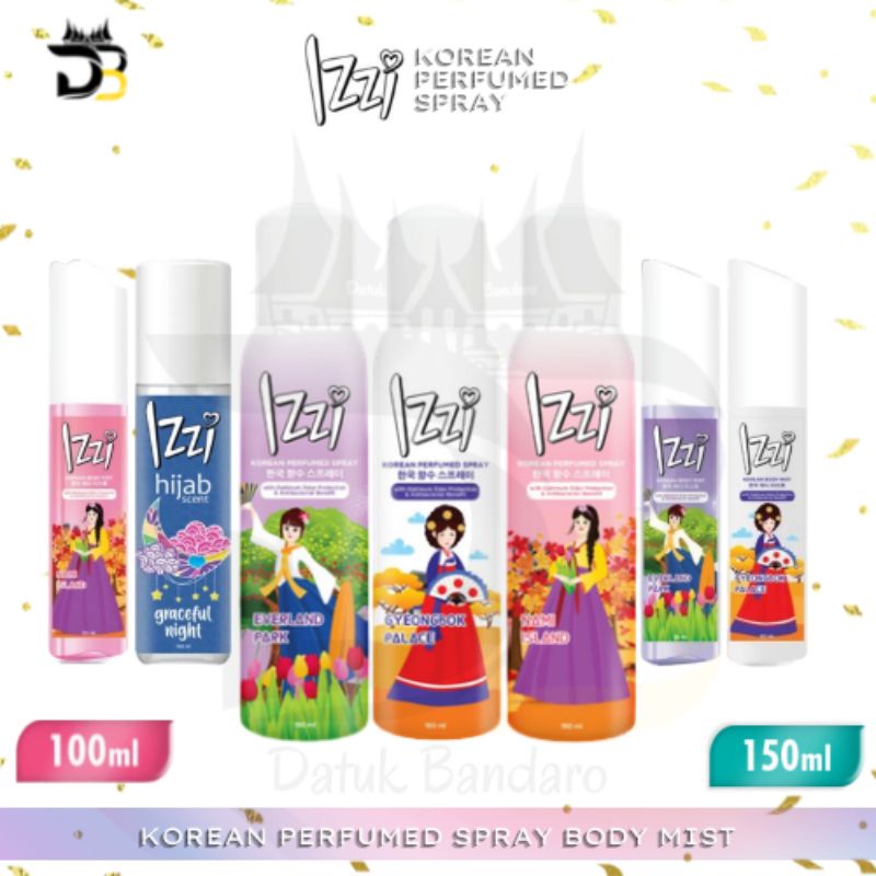 Jual IZZI KOREAN PERFUMED SPRAY 150ML NAMI ISLAND PALACE PARFUM IZZI ...