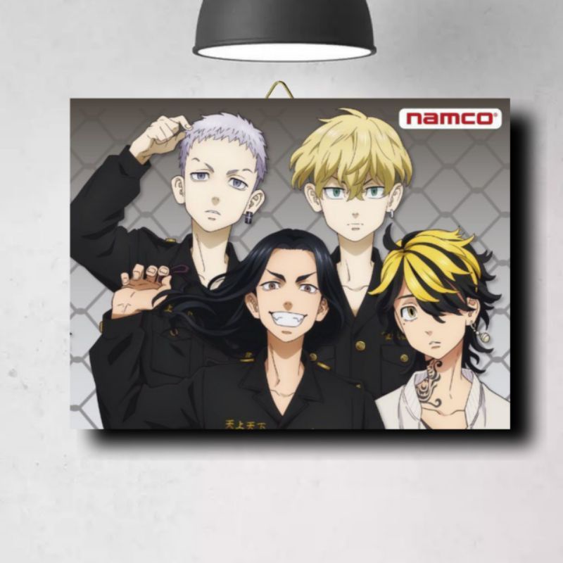 Jual Poster Frame Kayu Bendera Logo Geng Tokyo Revengers Toman Valhalla ...