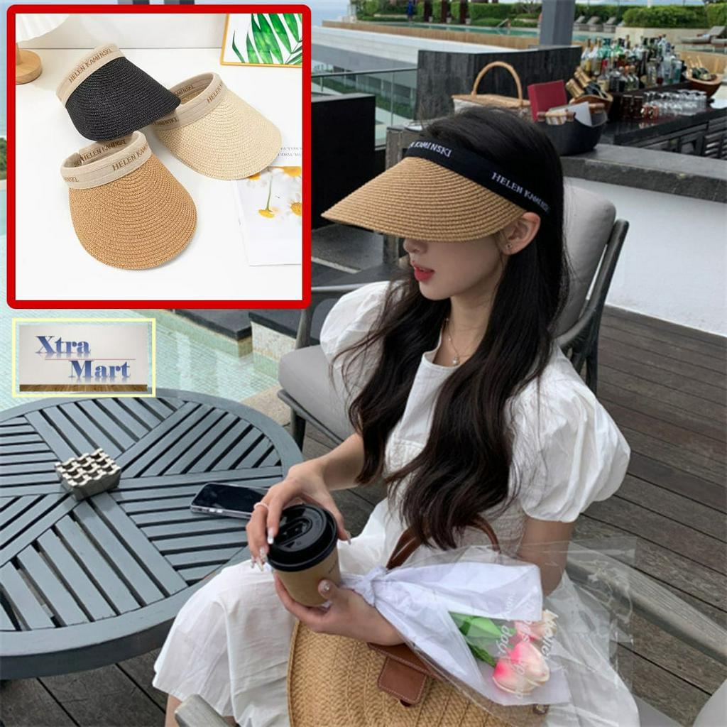 Jual XM - Topi Pantai Lipat Pelindung Sinar Matahari Topi Visor Lipat | Shopee Indonesia