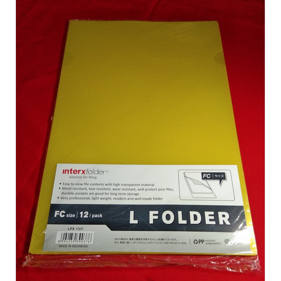 Jual InterX Folder LFX-100F Map L F4 ( 1 Pack - 12 Pcs ) ( IRRA STORE ...