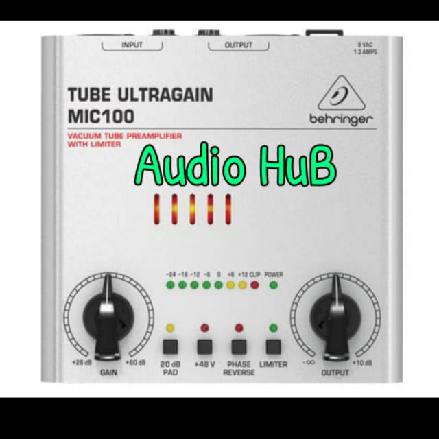 Jual BEHRINGER MIC 100 PREAMPLIFIER PHANTOM DIRECT BOX MIC100 LIMITER ...