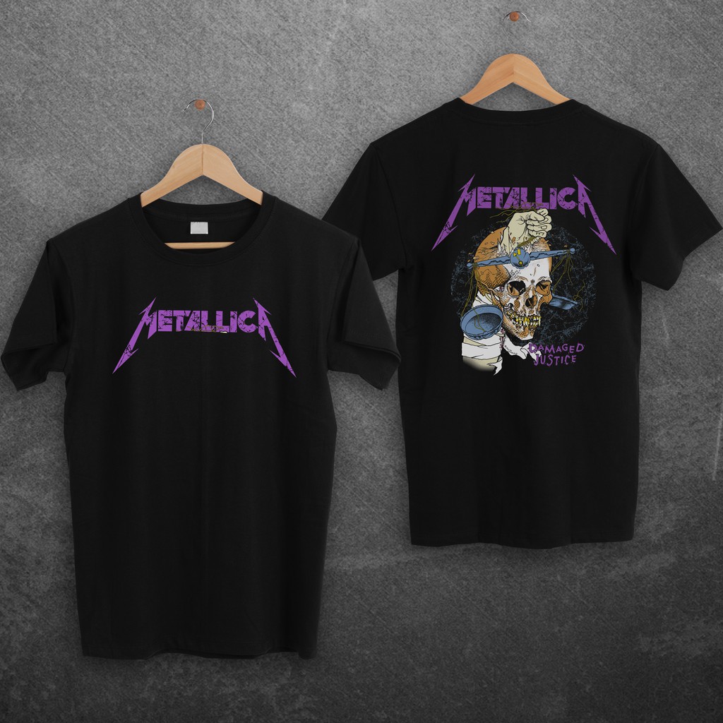 Jual Kaos musik kaos band METALLICA - JUSTICE / kaos metal / kaos band ...