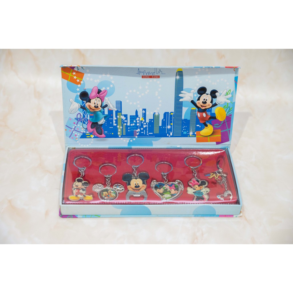 Jual Disney Mickey and Friends Keychain Set from Hong Kong Disneyland ...