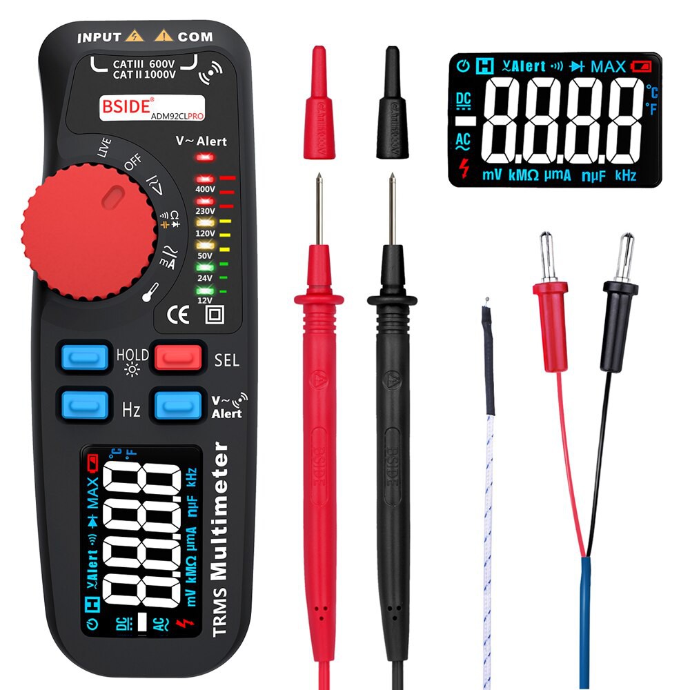 Jual IMPORT Dual Mode Multimeter AC/DC Frequency Meter 6000 Counts ...