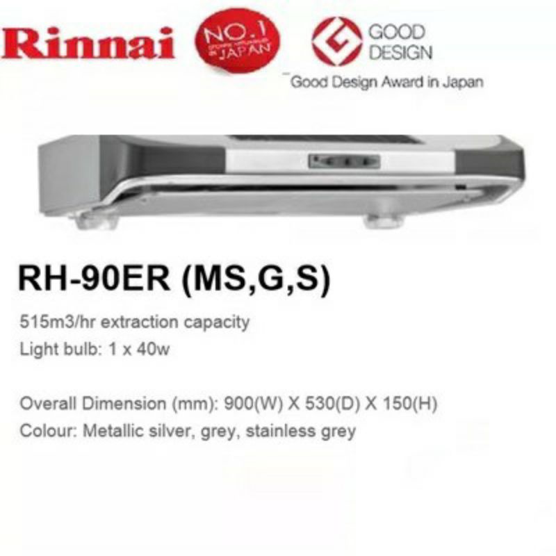 Jual COOKER HOOD RINNAI RH-90ER SLIM TUDUNG HISAP RINNAI 90CM | Shopee Indonesia