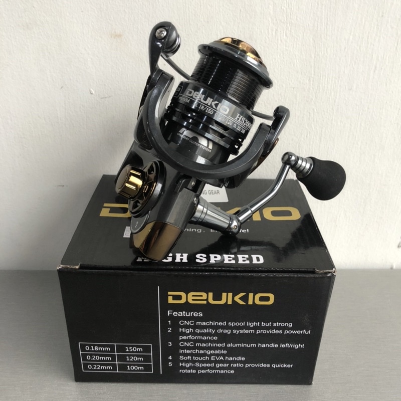 Jual REEL DEUKIO HIGH SPEED HS 2000 / 3000 / 5000 | Shopee Indonesia
