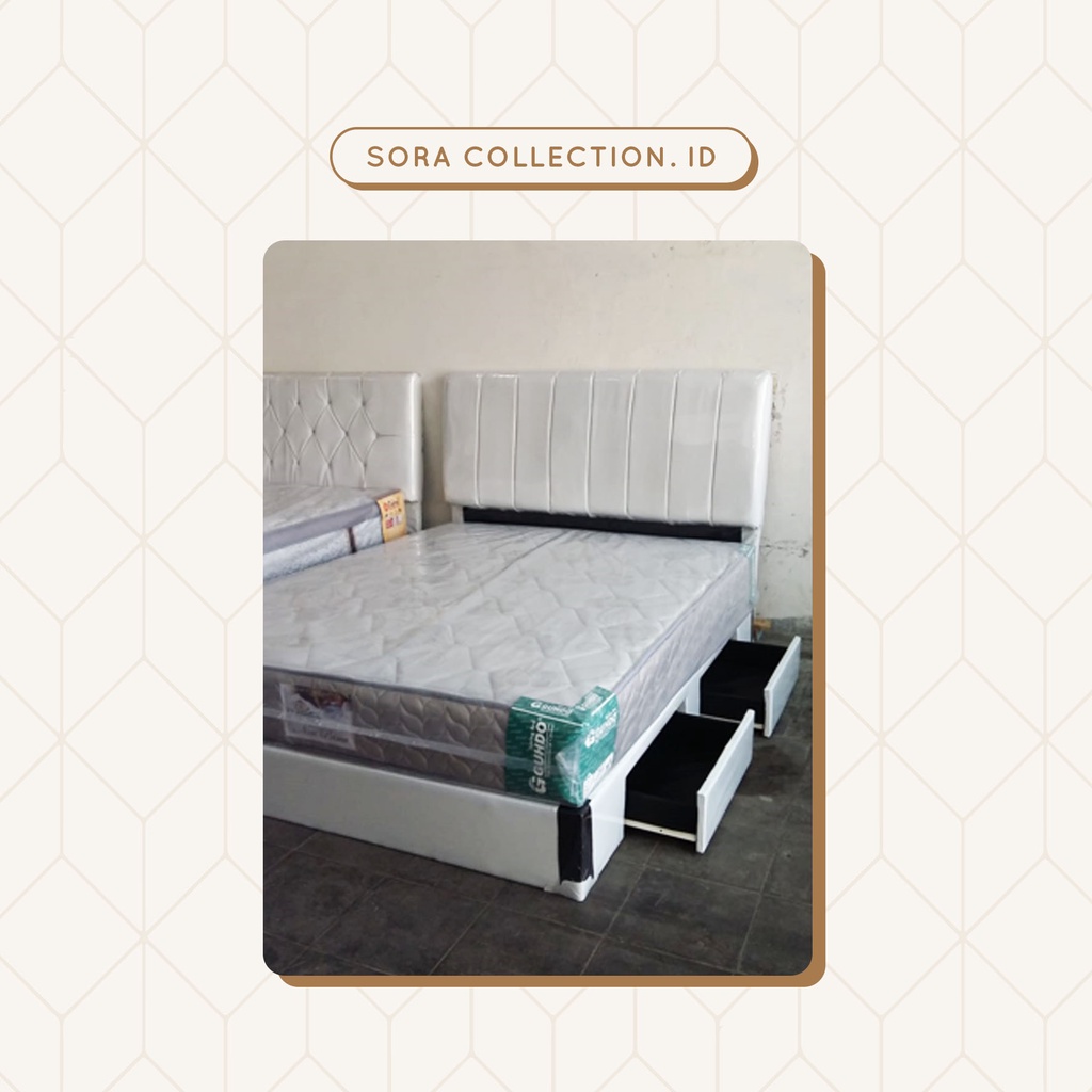 Jual Guhdo Springbed Tipe New Prima Uk 120x200 + Divan Laci Full Set | Shopee Indonesia