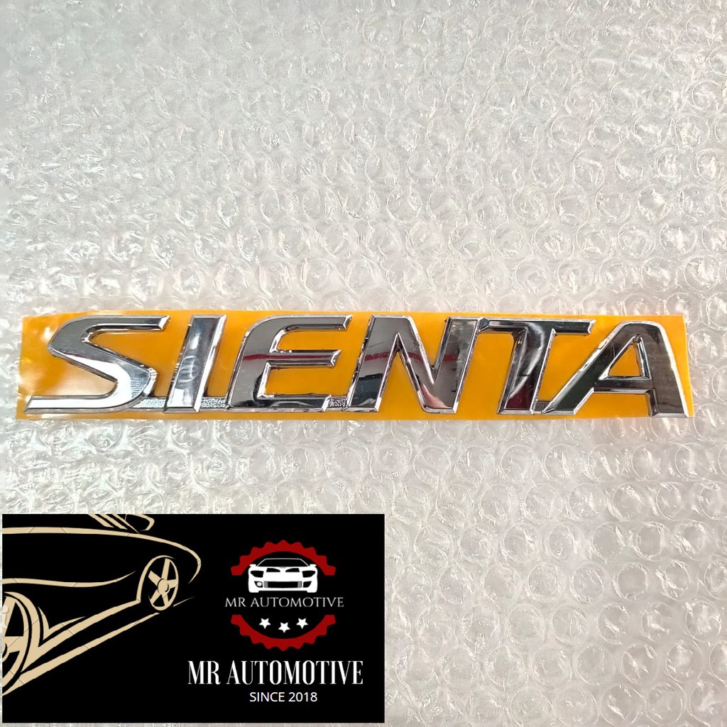 Jual Logo Emblem Tulisan Sienta ORIGINAL | Shopee Indonesia