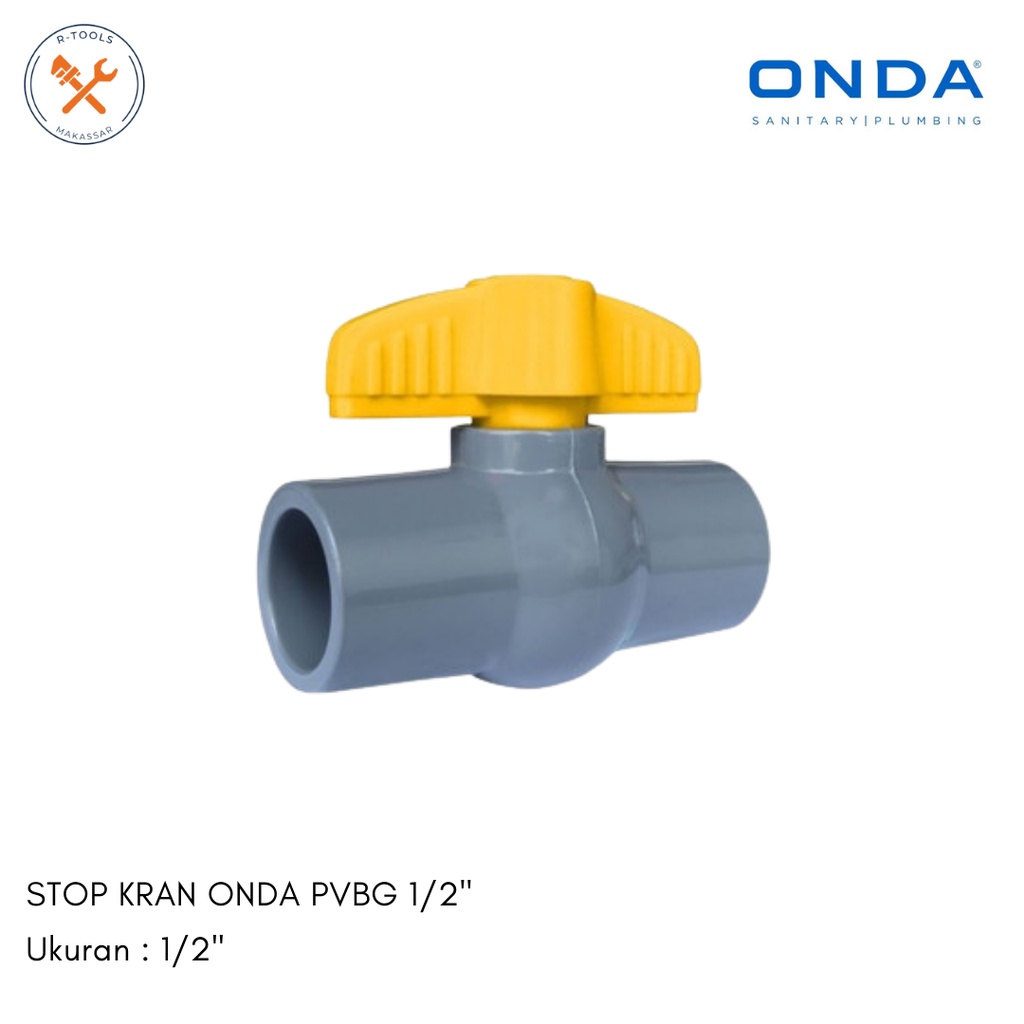 Jual Stop Kran Onda 1/2" PV-BG (POLOS) | Shopee Indonesia