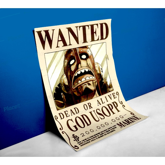 Jual POSTER STICKER ONE PIECE WANTED | Shopee Indonesia