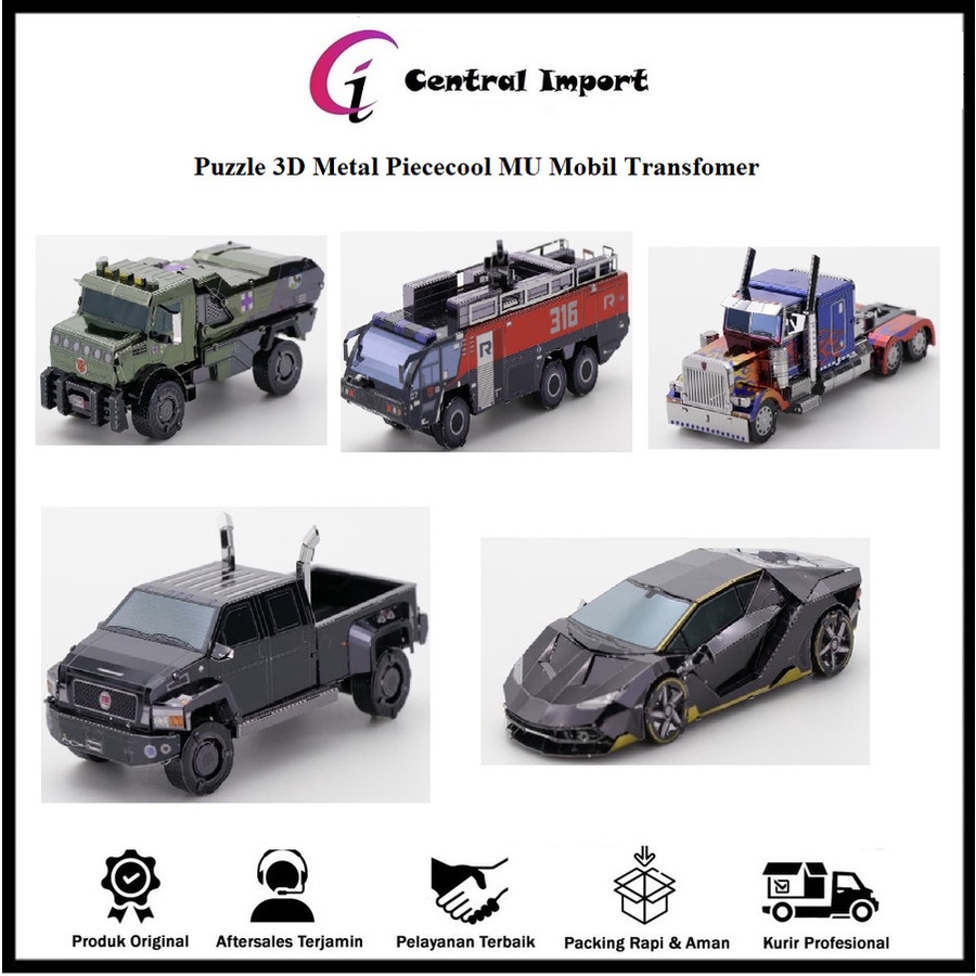 Jual Puzzle 3D Metal Piececool Hound - Sentinel Prime - Optimus Prime ...