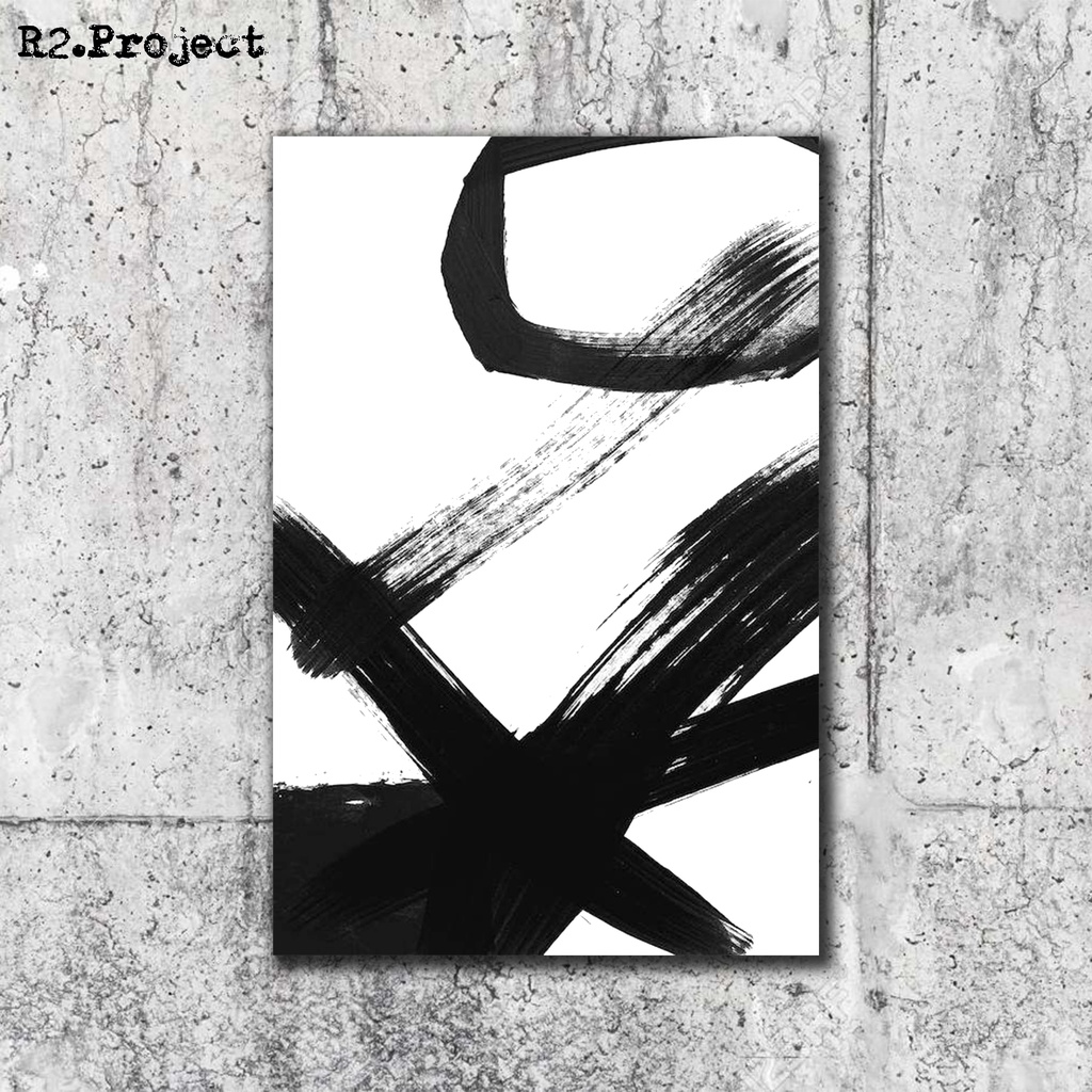Jual Hiasan Dinding ABSTRACT BW [A 20X30] Wall Decor Pajangan Dinding ...