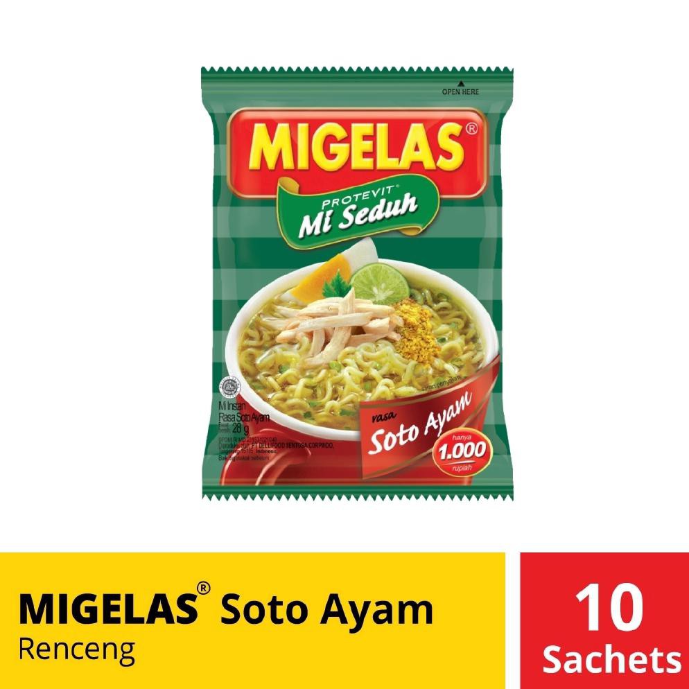 Jual Pasti Ready Migelas Soto Ayam Renceng 10 Sachets @28 Gr | Shopee ...