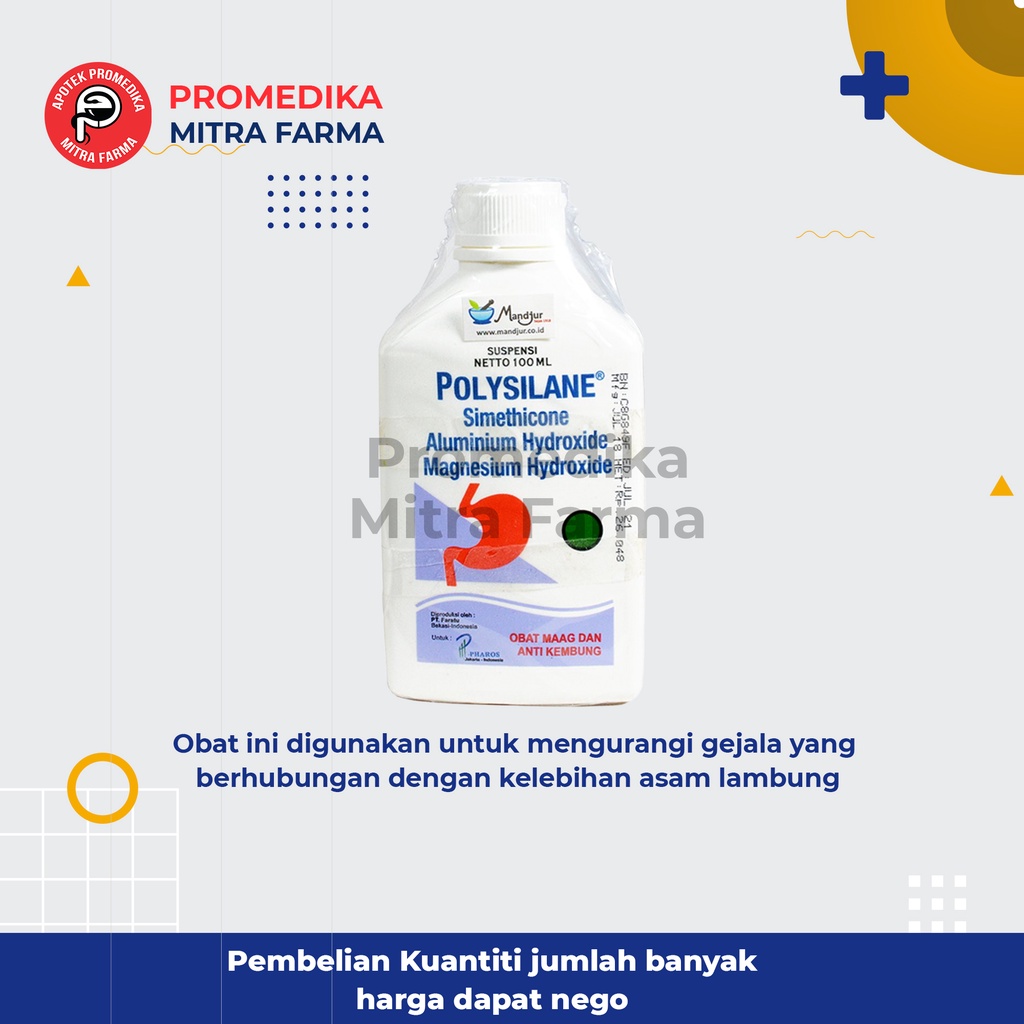 Jual Polysilane Syrup/Botol / Obat Gangguan Saluran Pencernaan / Obat ...