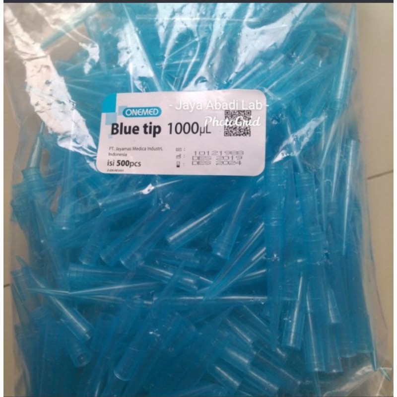 Jual blue tip tip biru micropipette mikropipet pak 1000 uL 1 ml ecer ...