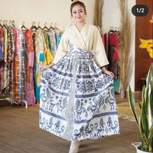 Jual Setelan rok tenun original new desain | Shopee Indonesia