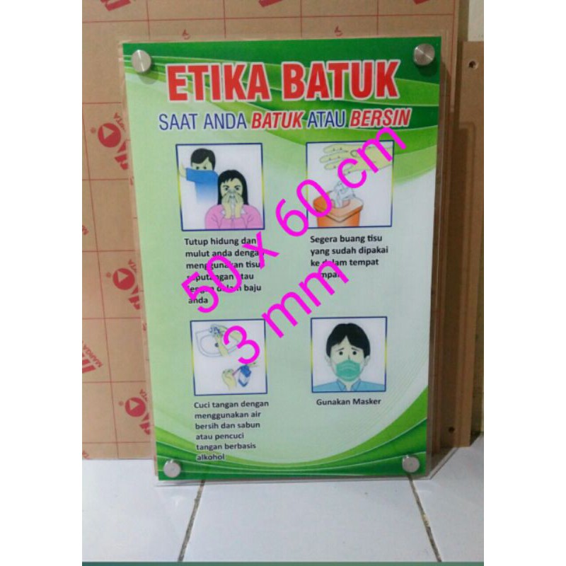 Jual poster akrilik 50 x 60 cm | Shopee Indonesia