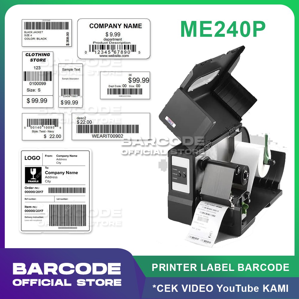 Jual PRINTER CETAK LABEL STIKER PENGIRIMAN PRODUK MARKETPLACE (TSC ME240) | Shopee Indonesia
