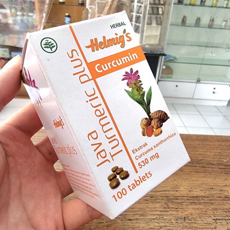 Jual Helmigs Curcumin Java Turmeric Plus 100 Tablets - Curcuma ...