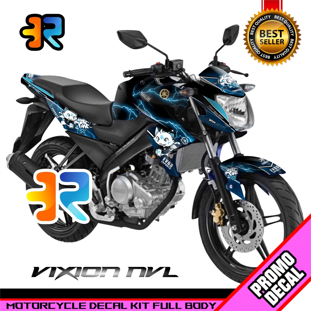 Jual Decal Motor Vixion Nvl Desain Evos Sticker Decal Full Body ...