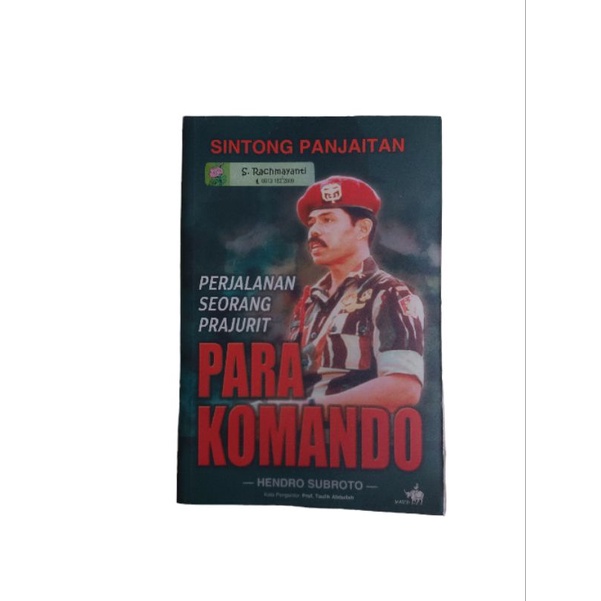 Jual SINTONG PANJAITAN - PERJALANAN SEORANG PRAJURIT - HENDRO SUBROTO ...