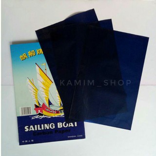 Jual Kertas karbon/kertas blat/kertas jiplak Sailing Boat-Biru | Shopee ...