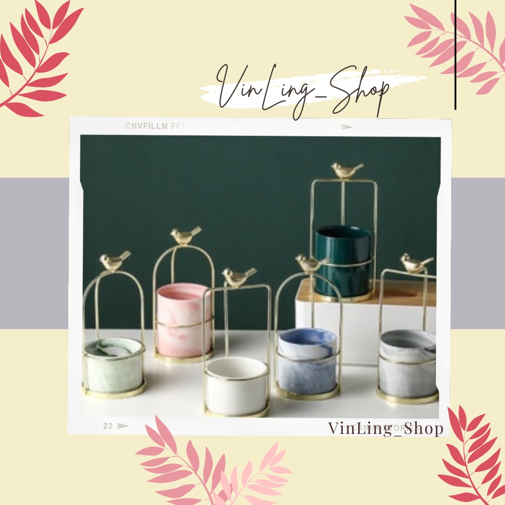 Jual BIRDY fas bunga marmer keramik besar estetik vase ruang tamu ...