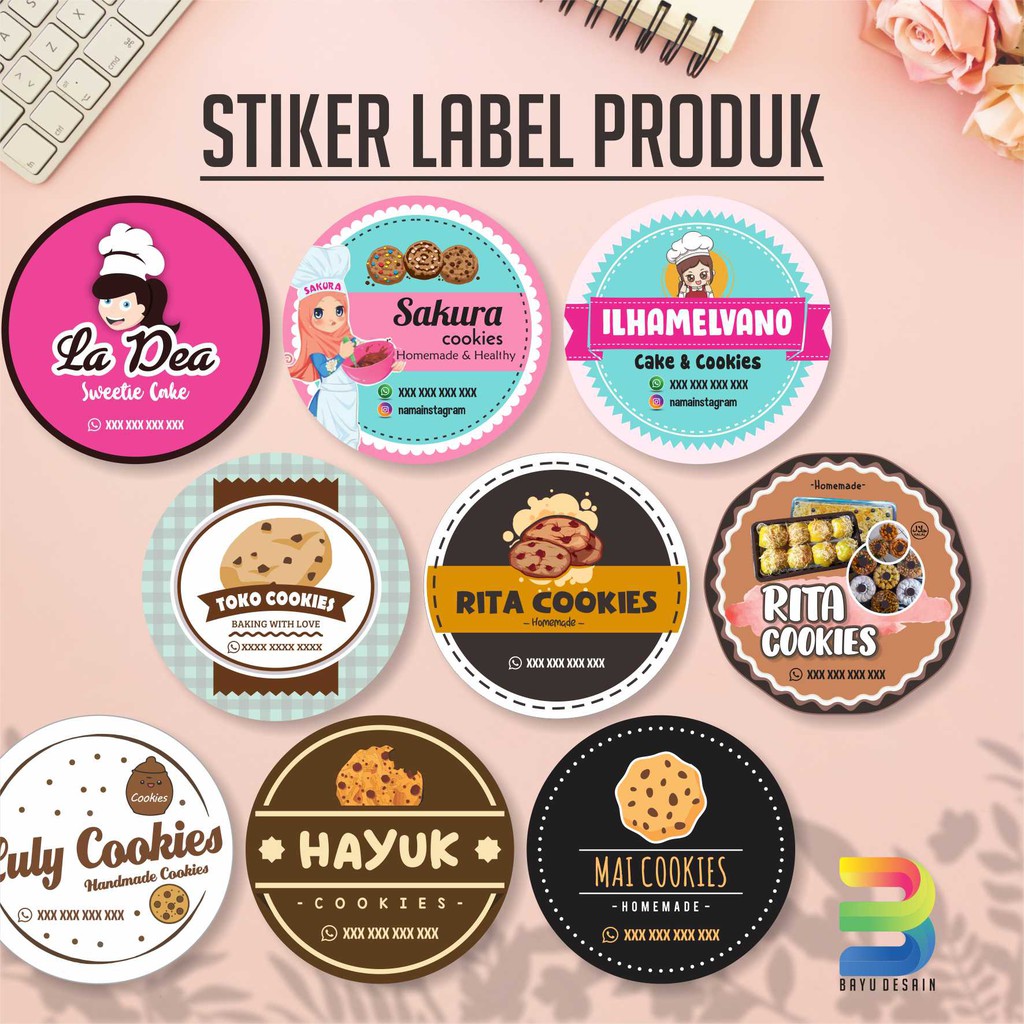 Jual Stiker Label Makanan /Stiker Produk Kemasan /Stiker Produk Custom ...