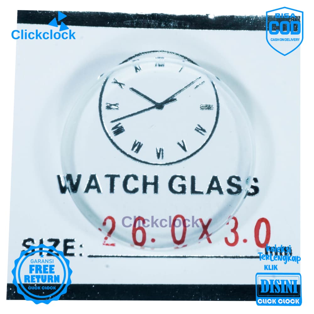Jual Kaca Jam Kaca Bahan Aksesoris Jam PNC-310 Bagus 3,1 cm | Shopee ...