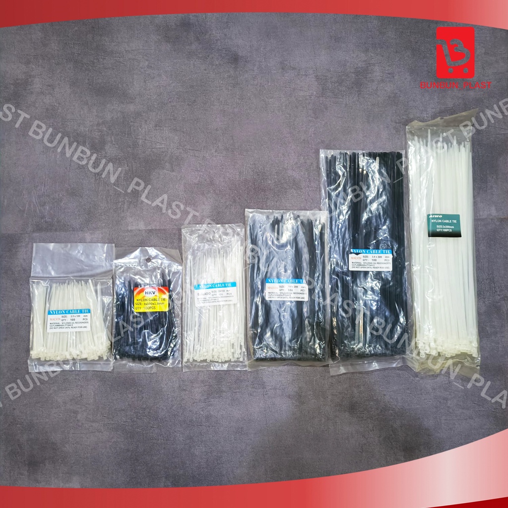 Jual TALI SEGEL PLASTIK/ KABEL TIES KABEL NILON/NYLON CABLE TIE ...
