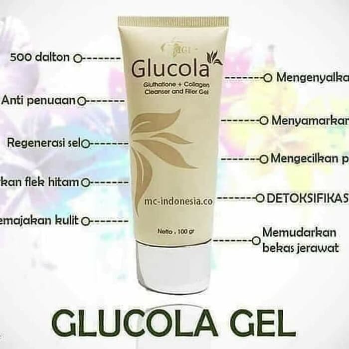 Jual MCI Glucola Gel Perawatan Wajah/ Scrub/ Collagen ORIGINAL Mci ...