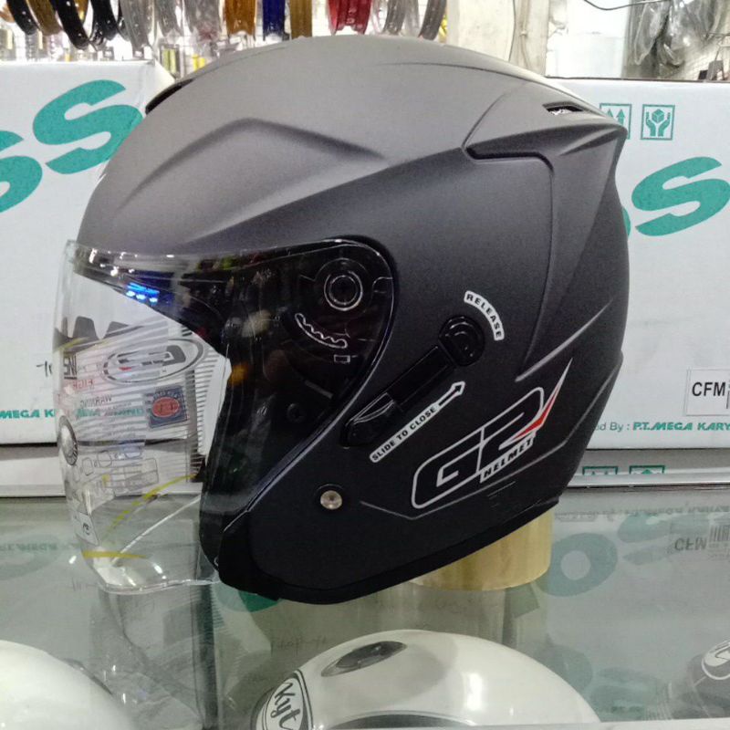 Jual HELM G2 OPTIMAX SOLID HELM G2 ORIGINAL DUOBLE VISOR | Shopee Indonesia