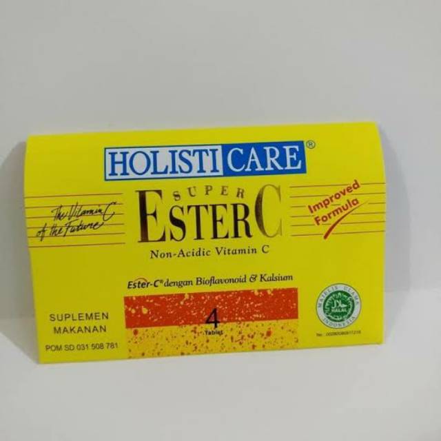 Jual Ester C 4 tablet / strip holisticare | Shopee Indonesia